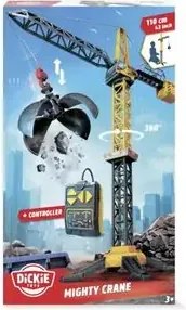 Dickie RC Jeřáb Mega Crane 110 cm na kabel / RC model jeřábu / od 3 le