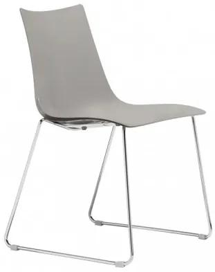 Scab Plastová židle ZEBRA TECHNOPOLYMER sledge Barva kostry chromová kostra Barva plastu Scab Oranžová 2618