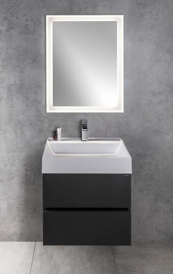 Sapho Flut FT060 zrcadlo s LED osvětlením 60x80 cm bílá