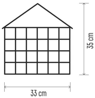 LED adventní kalendář EMOS DCWW02 ZY2316 2xAA vnitřní použití teplá bílá