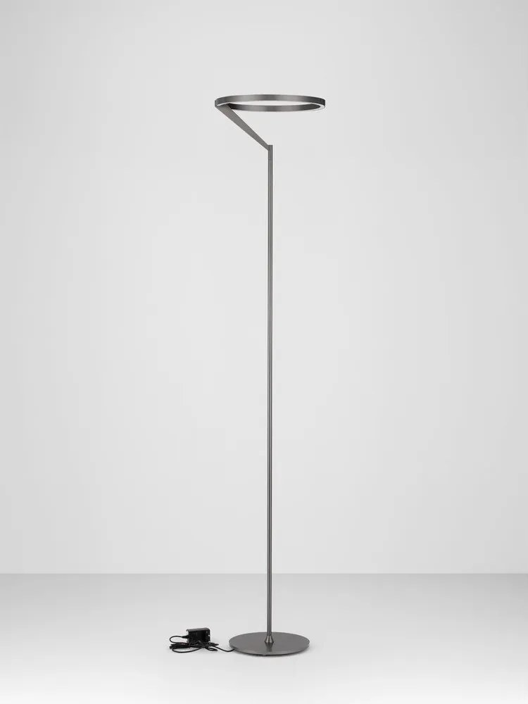Hliníková LED stmívatelná stojací lampa ve stříbrné barvě (výška 168 cm) Tilia – Nova Luce
