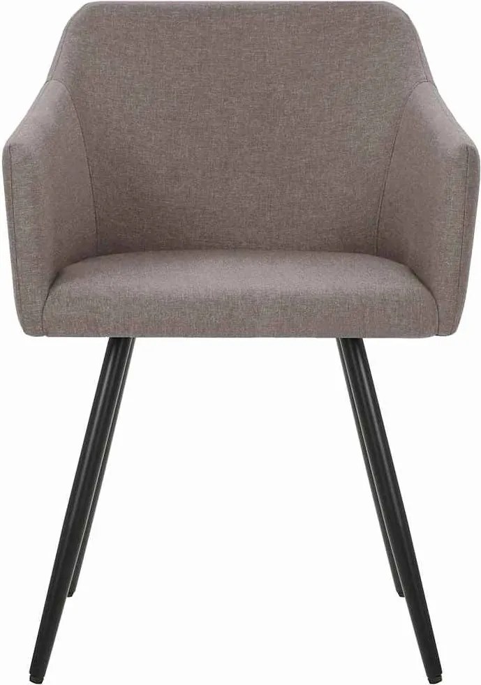 Otočné jídelní židle 4 ks taupe textil 3065680