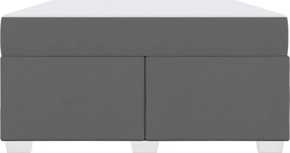 Rám postele s matrací Tmavě šedá 160 x 200 cm textil 3399195