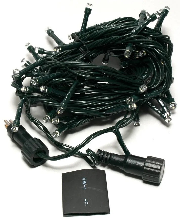 Hobby Line LED světelný řetěz, venkovní, 4 m, barevný, 32 diod, tmavě zelený kabel, IP44, prodlužovací