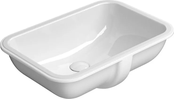 GSI GSI, PURA/CLASSIC keramické umyvadlo pod desku 38x55cm, bílá ExtraGlaze, 724311