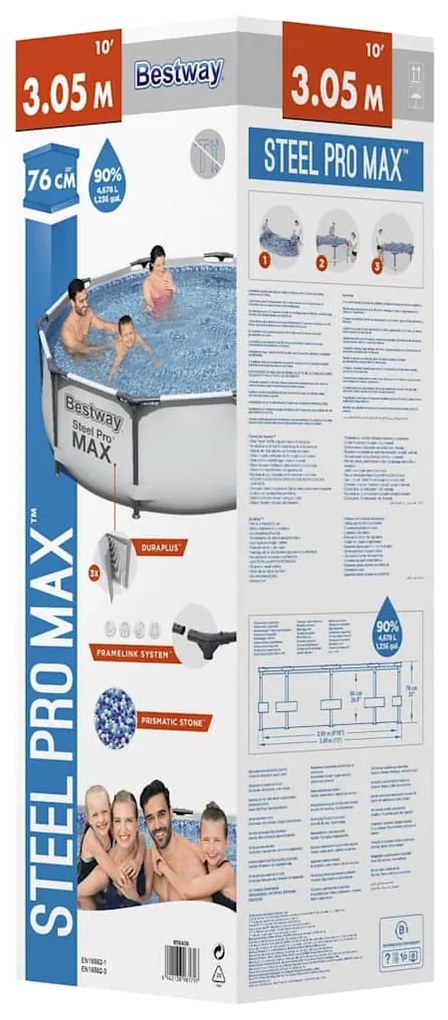 Bestway Bazénový set Steel Pro MAX 305 x 76 cm