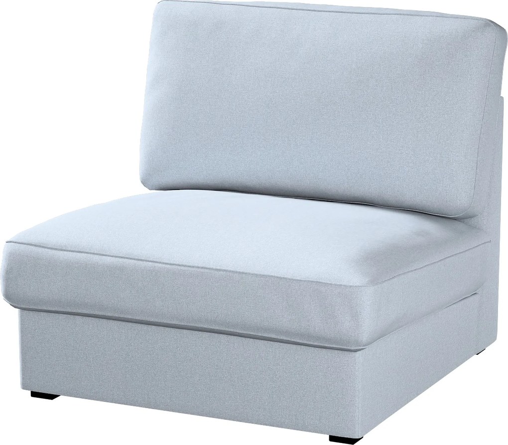 Potah na neskládací křeslo IKEA Kivik barva modrá látka pletený vzor