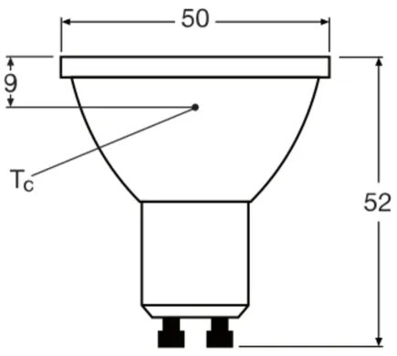 LED žárovka GU10 PAR16 OSRAM 3,7W (35W) neutrální bílá (4000K) reflektor 36° stmívatelná