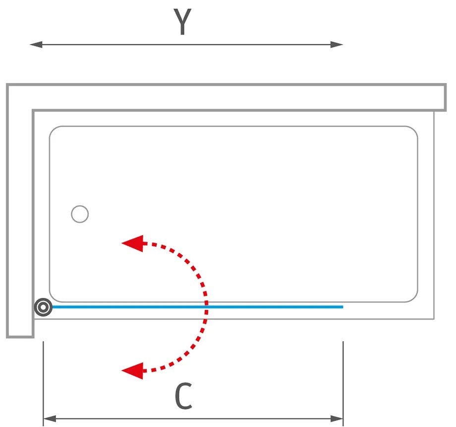 Roth Jednodílná vanová zástěna CI BAE Varianta: šířka: 75 cm, orientace: Uni - (CI BAE 750 - CI BAE 075150 NPE), Barva profilů a typ výplně: profily: černá (elox), výplň: transparent