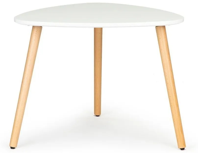 Moderní konferenční stolek v bílé barvě
