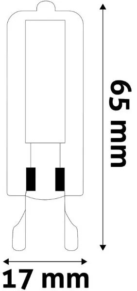 Prémiová LED žárovka G9 4W 440lm, denní, ekv. 38W, 3 roky