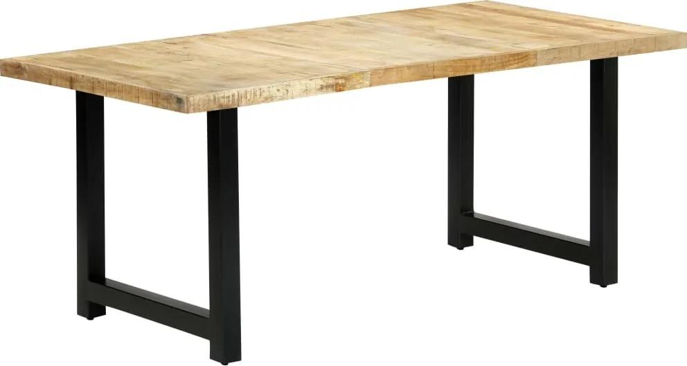vidaXL Jídelní stůl 180 x 90 x 76 cm masivní recyklované dřevo [283785] Barva: světle hnědá a černá