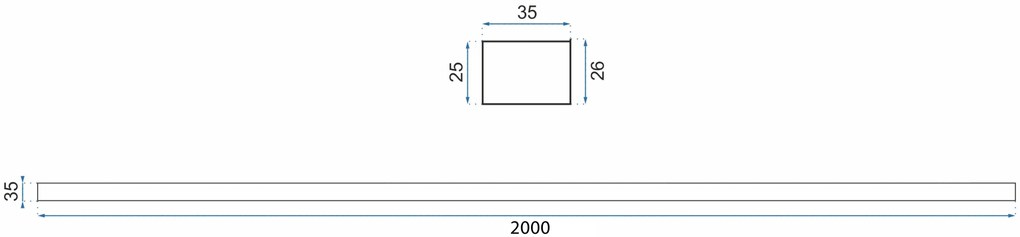 Prodlužovací profil pro sprchový kout REA ATLAS, MONTANA a dveře REA HUGO měď kartáčovaná