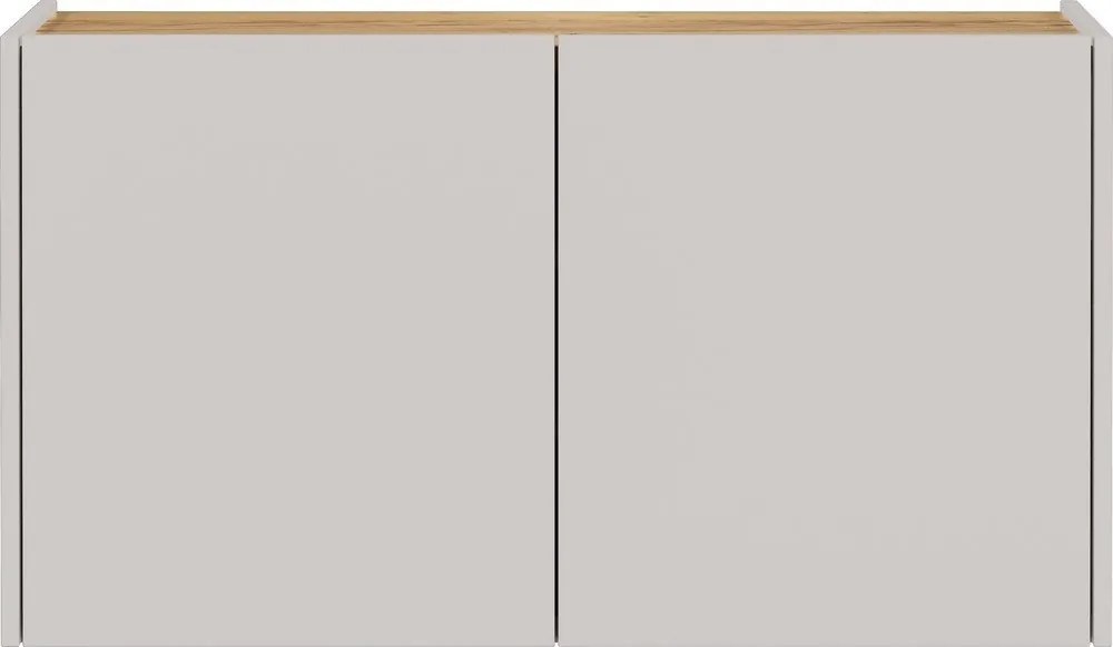 Krémová závěsná skříňka v dekoru dubu 93x52x29 cm Libbiano – Germania