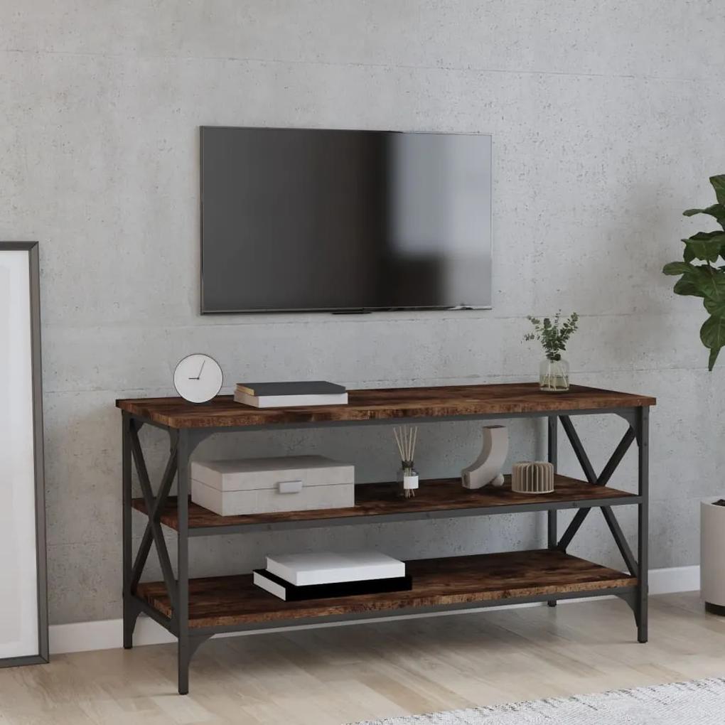 vidaXL TV skříňka 100 x 40 x 50 cm kompozitní dřevo [825792] Barva: Černá
