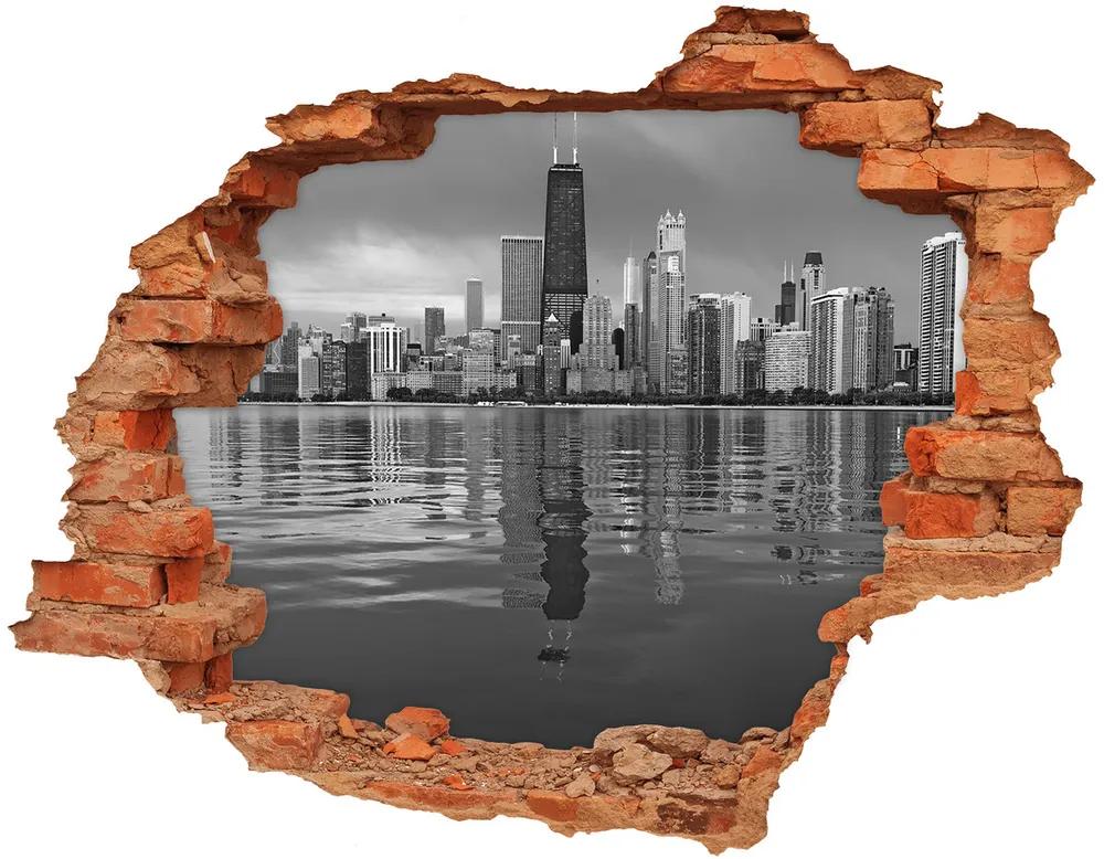 Wallmuralia Fototapeta díra na zeď 3D nálepka Chicago 90x70 cm