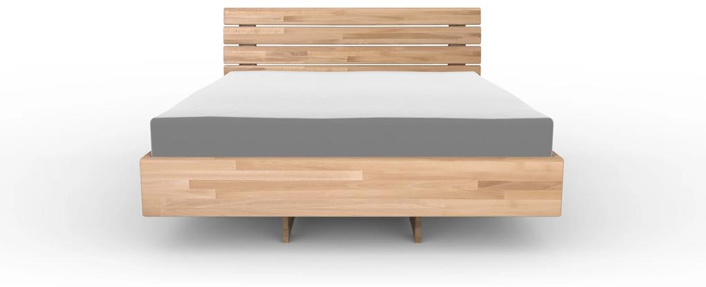 Masivní postel ORION - Solwo Design Dřevo a odstín oleje: BUK Cink - Olej odstín BO102, Rozměr spací plochy: 220x200
