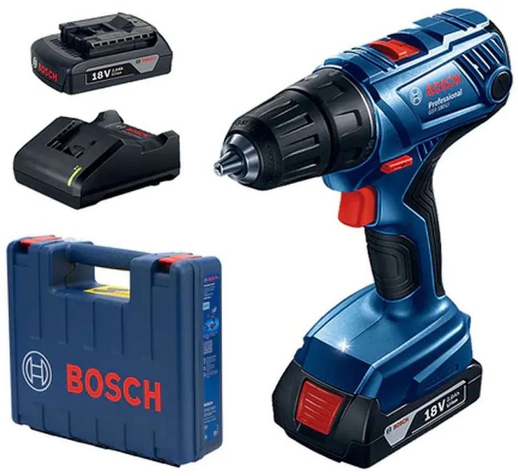 Bosch Nářadí - 18V AKU vrtací šroubovák, 2x aku 2,0 Ah, nabíječka 06019H5000