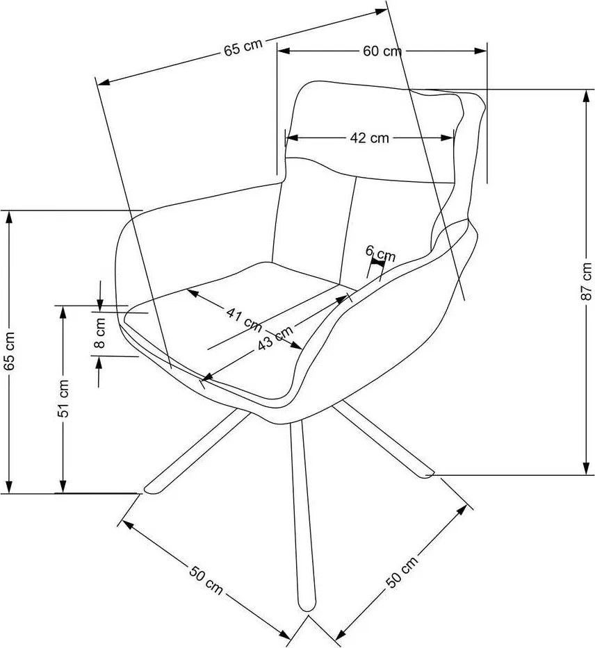Jídelní židle Leary, olivová