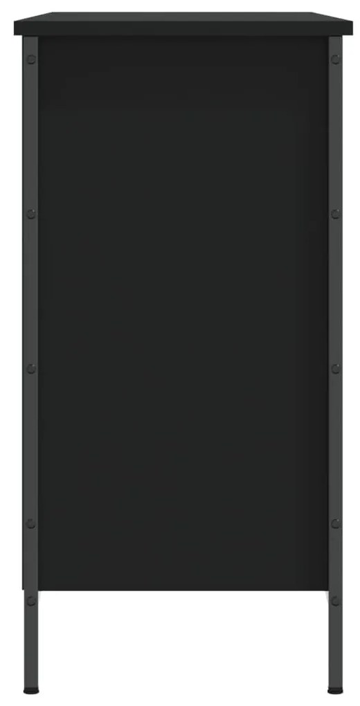 Botník černý 100 x 35 x 70 cm kompozitní dřevo - Default Title