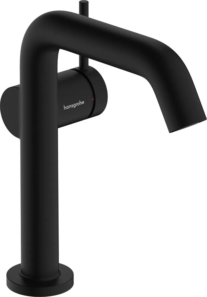 Hansgrohe Tecturis S, páková umyvadlová baterie 150 Fine CoolStart EcoSmart+ s odtokovou soupravou, černá matná, HAN-73340670