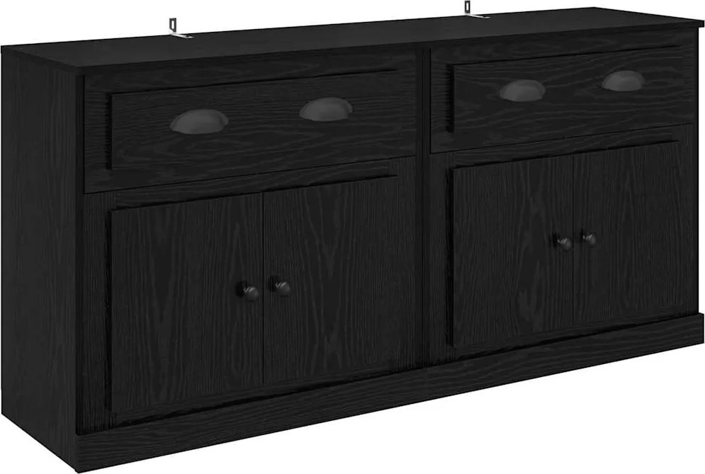 Konzole 2 ks Černý dub 70 x 35,5 x 67,5 cm Kompozitní dřevo 3402661