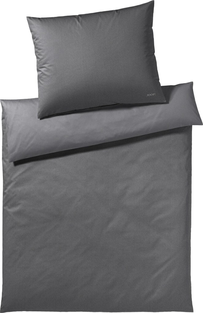 XXXLutz OBOUSTRANNÉ POVLEČENÍ, makosatén, antracitová, 140/200 cm Elegante - Povlečení - 004977061903