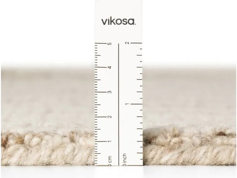 Krémový ručně tkaný vlněný koberec 120x180 cm Boho 1.0 Structa – Vikosa