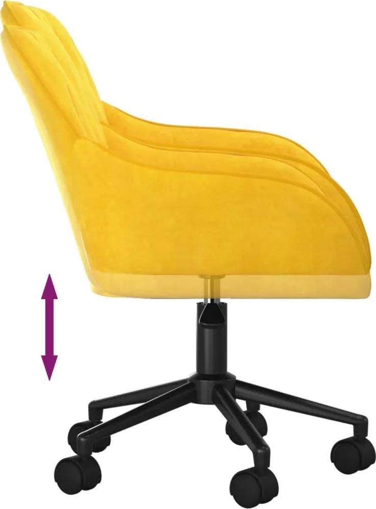 vidaXL Otočné jídelní židle 2 ks samet [3103428] Barva: Růžová