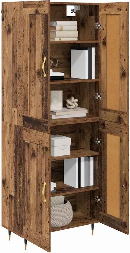 Vysoký bufet Staré dřevo 69,5 x 34 x 90 cm Kompozitní dřevo 3402739