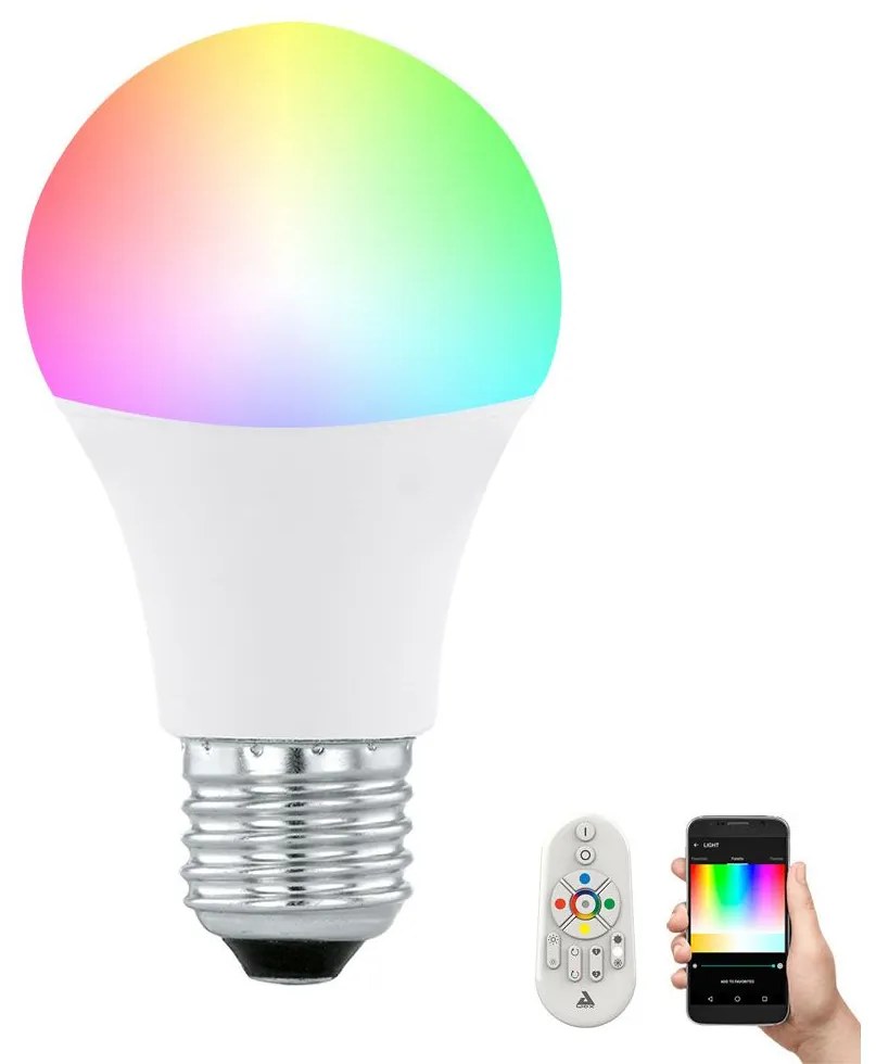 Eglo LED RGB Stmívatelná žárovka CONNECT E27/9W + dálkové ovládání - Eglo 11585 EG11585