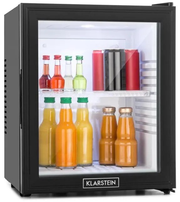 Klarstein MKS-13 minibar, 36 litrů, třída B, černý, sklo, 0