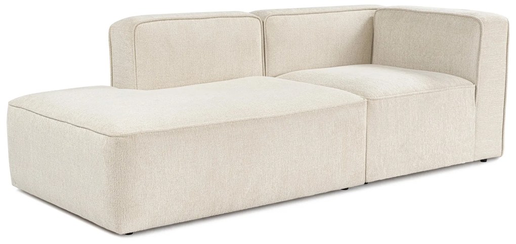 Hanah Home Dvoumístná krémová pohovka MORE M levá 210 cm