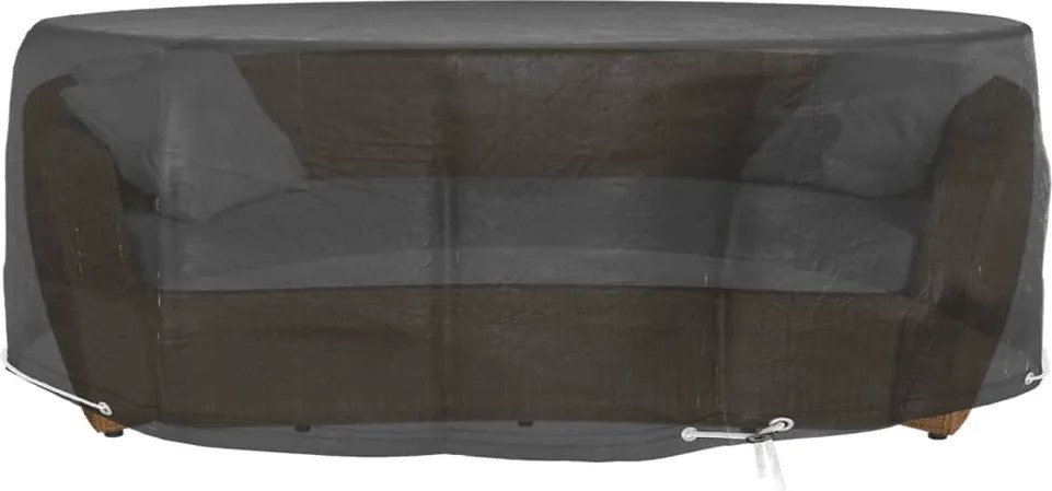 Plachta na zahradní nábytek 10 oček Ø 236 x 67 cm kulatá 319334