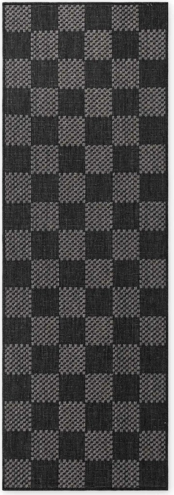Ted Baker, Kusový koberec Ted Baker Haringey 106385 Black White, 160x230, černobílá, chodba / předsíň