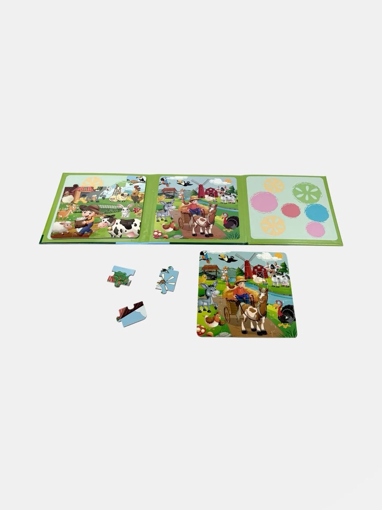 Sinsay - Magnetické puzzle s motivem farmy 40 kusů - vícebarevná
