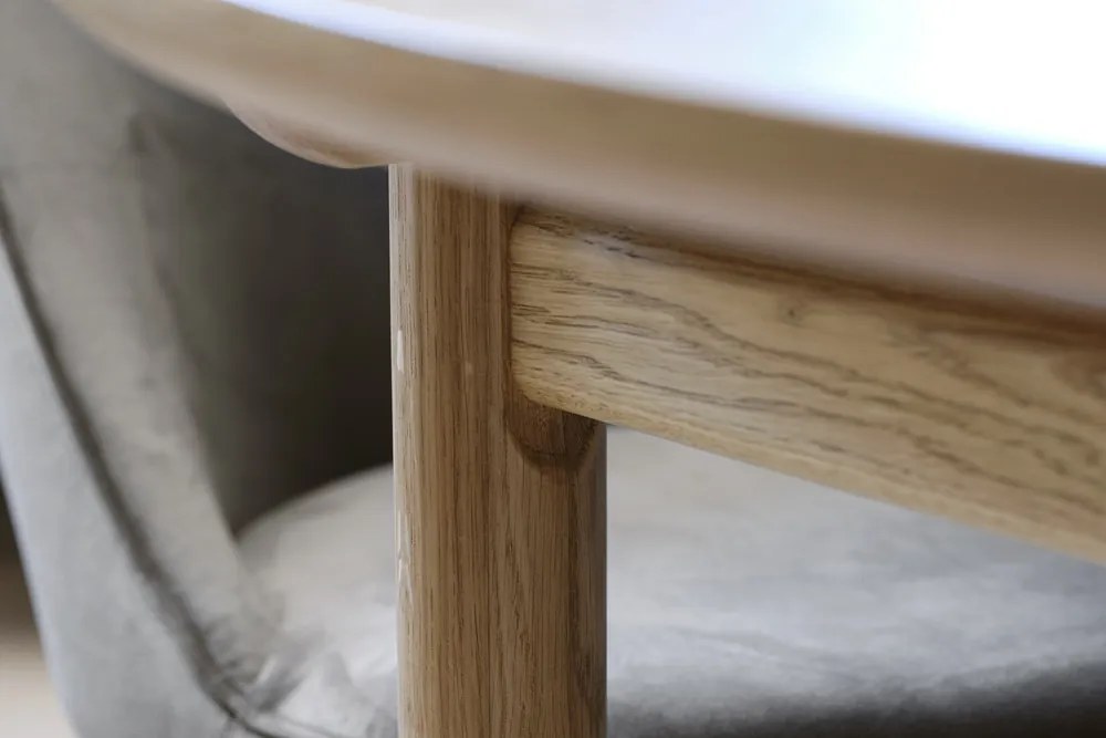 Designový jídelní stůl Wally 120 - 165 cm přírodní dub
