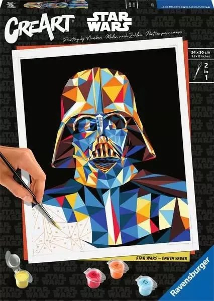 Malování podle čísel ravensburger 237319 creart star wars: darth vader