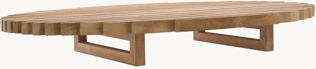 Oválný zahradní konferenční stolek z teakového dřeva Anjuna