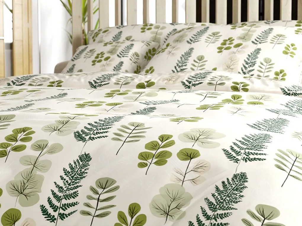 Povlečení z mikrovlákna SCANDI NATURE zelené Rozměr povlečení: 70 x 90 cm | 140 x 220 cm