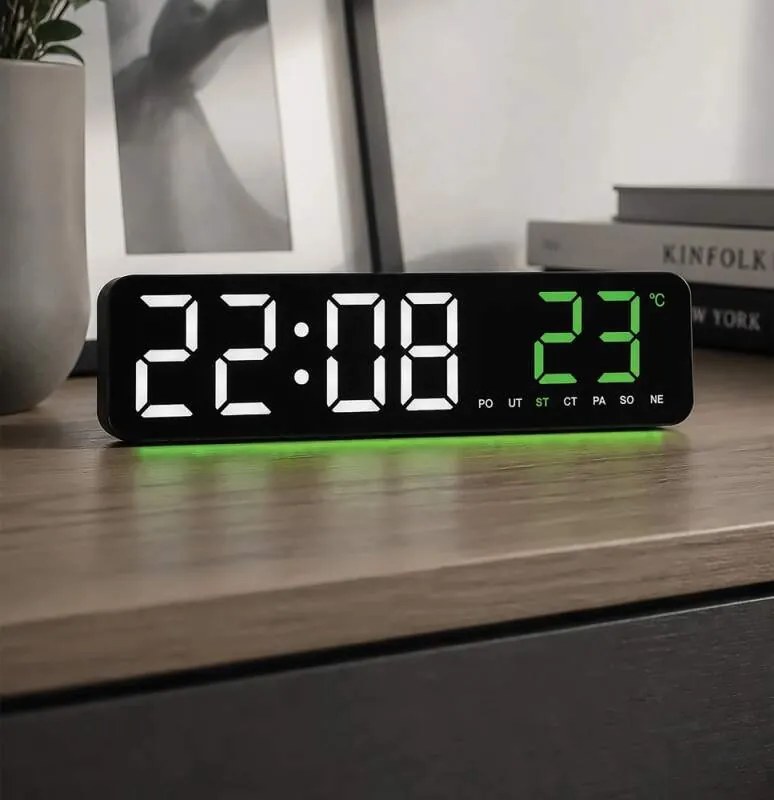 JVD Digitální budík do sítě s teploměrem a angličtinou JVD SB111.4