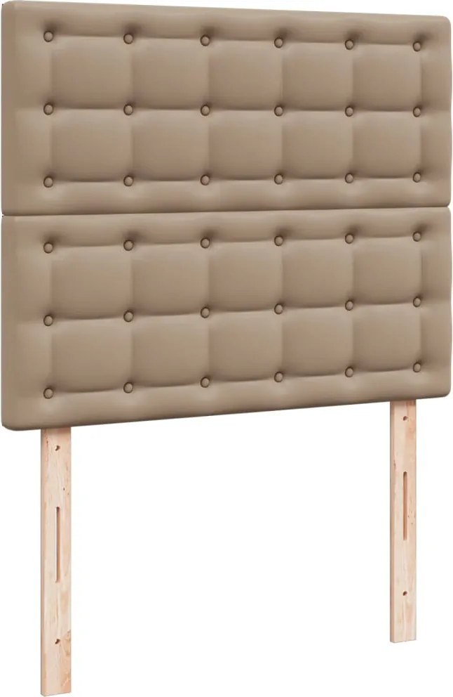 Box spring postel s matrací cappuccino 120x190 cm umělá kůže 3293015