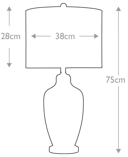 Quoizel QZ-NICOLLS - Stolní lampa NICOLLS 1xE27/100W/230V