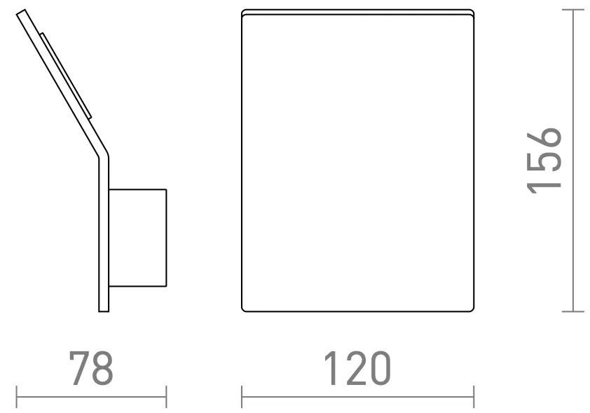 Rendl R13842 nástěnné LED svítidlo BRUXEL 12 pro nepřímé nasvětlení, bílé, 230V, 6W, 3000K, 15,6cm