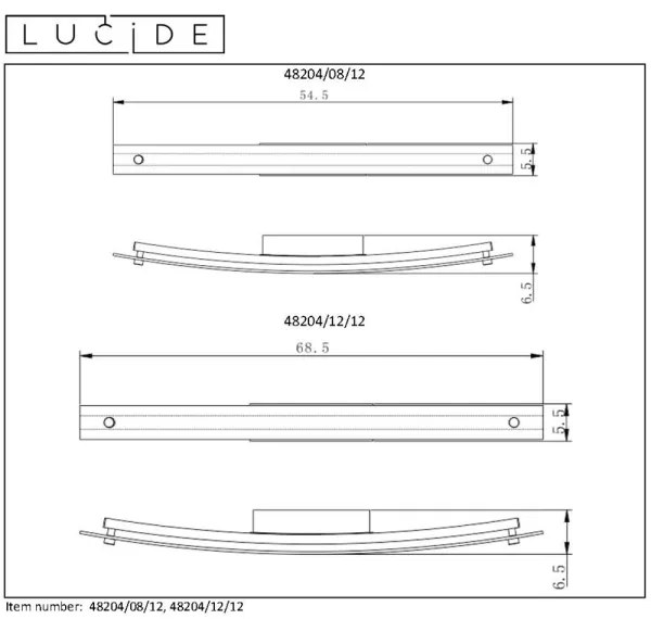 Lucide 48204/12/12 - LED Nástěnné svítidlo BOAZ LED/12W/230V IP21