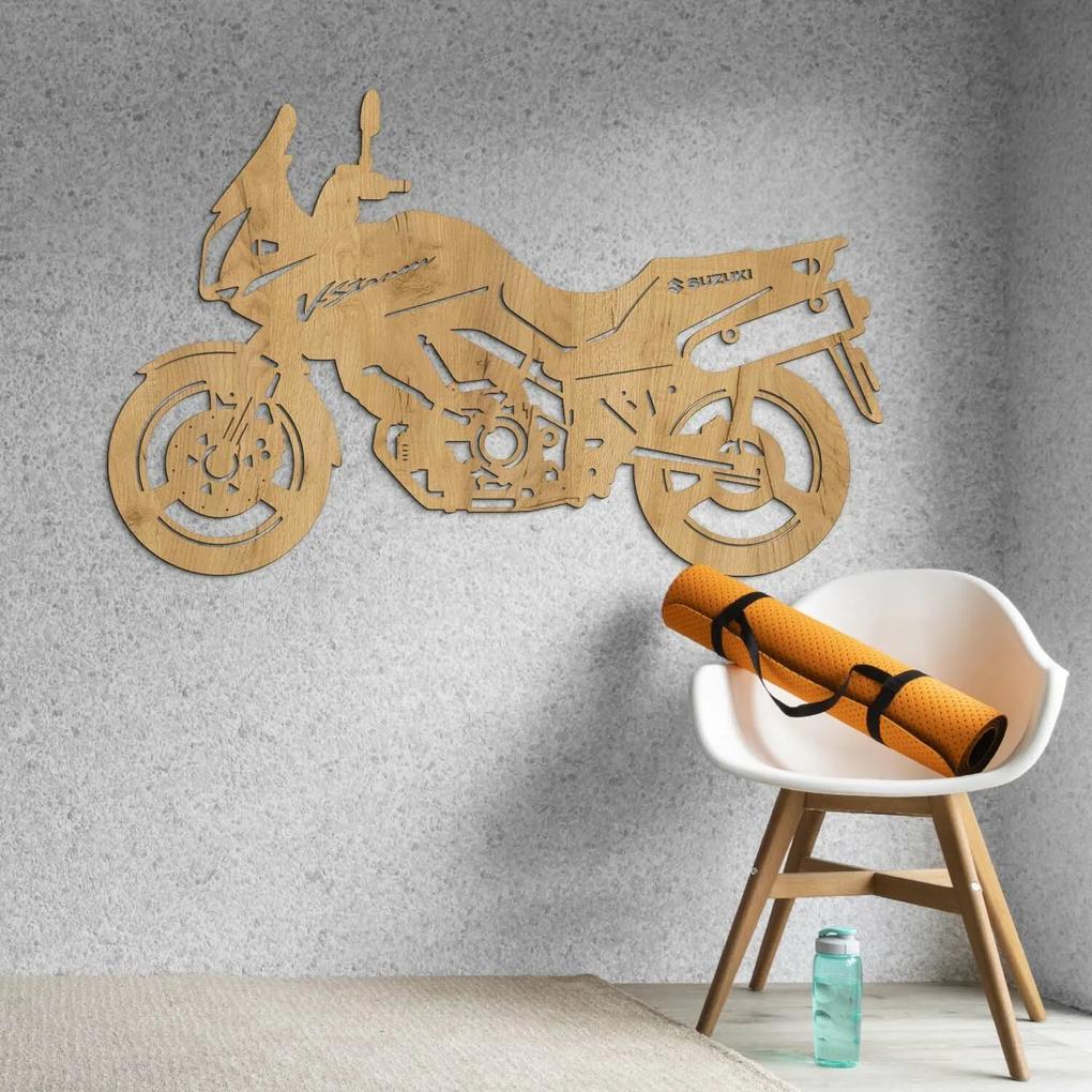 DUBLEZ | Dřevěná motorka na zeď - Suzuki V-Strom