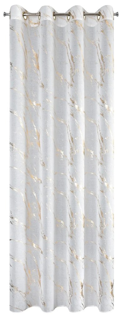 ZÁCLONA NA KROUŽCÍCH MOLLY1 140X250 CM VZOROVANÁ