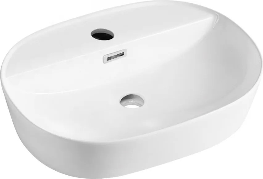 Mereo, Mereo Umyvadlo na desku s přepadem, Lota, 500x380x150 mm, oválné, keramické, MER-UC503815