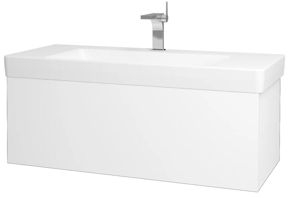 Dřevojas Koupelnová skříň VARIANTE SZZ 105 Varianta: N01 Bílá lesk / M01 Bílá mat