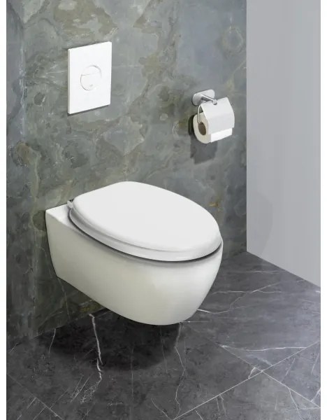 WENKO 22885100-WC sedátko URBIO 36x42,5 cm bílá/stříbrná
